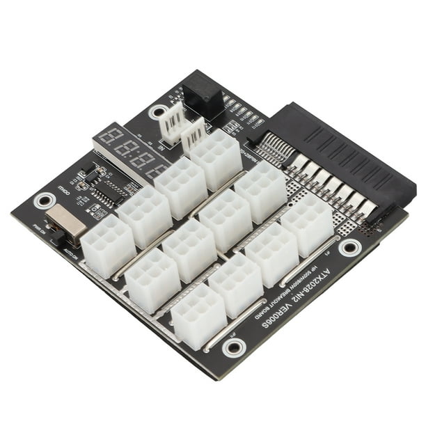 Mining GPU Breakout Board 12 Port 6Pin LED Voltage Display6Pin Power ...