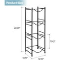 5 Gallon Water Cooler Jug Rack, 4 Tier Detachable Water Bottle Storage ...