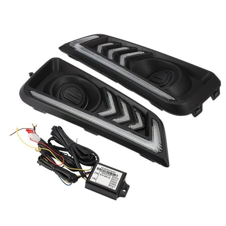 Drl Daytime Running Lights 12v With Yellow For Honda City 2015 2016 ...