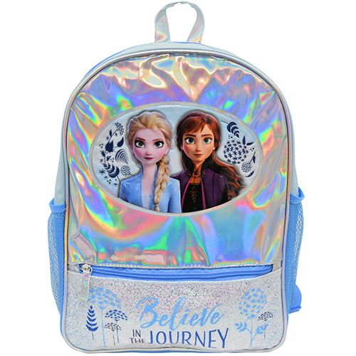 Frozen 2 16" Foil Backpack with Glitter Front Pocket - Walmart.com