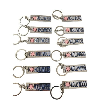 Set of 12 Los Angeles Hollywood Souvenir Keychain, I Heart LA Keychain ...