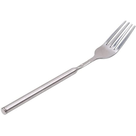 BBQ Telescopic Extendable Fork Dinner Fruit Dessert Long Handle Cutlery ...