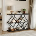 3-Tier Narrow Console Table for Entryway, Living Room or Hallway ...