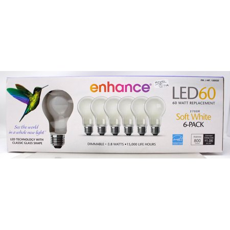 Feit Electric Enhance 60 Watt LED Soft White Replacement Bulbs 6 Pack ...