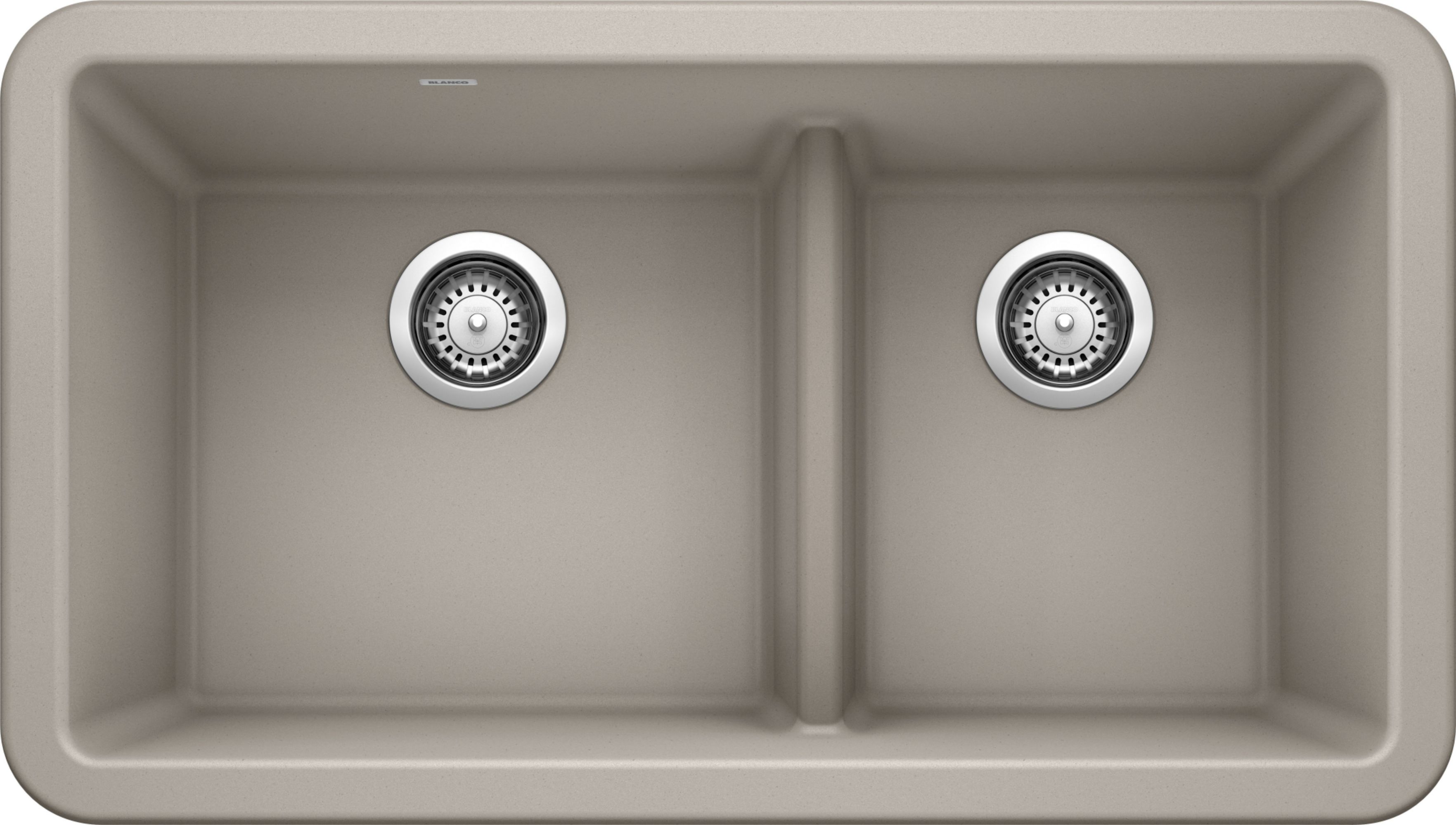 Blanco 402322 Ikon 33" Farmhouse Double Basin Silgranit Kitchen Sink ...