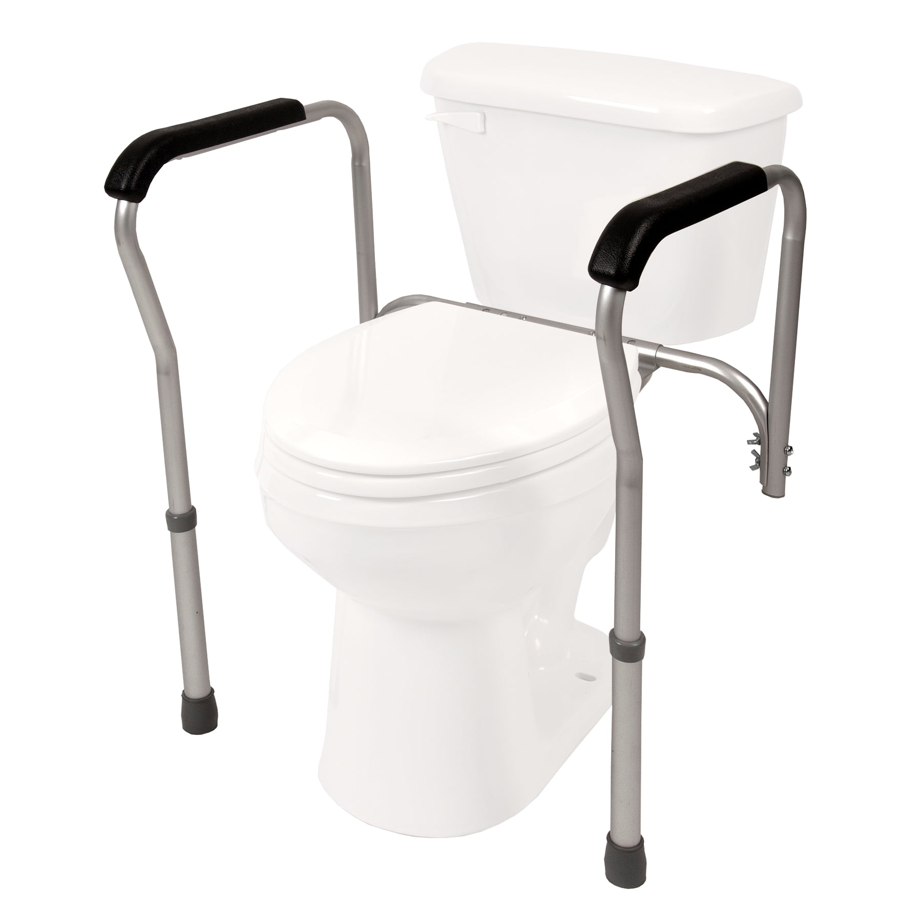 PCP Adjustable Toilet Safety Frame, Silver Frost, - Walmart.com
