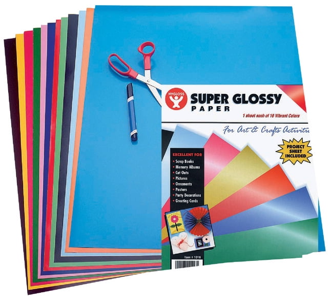 Hygloss Super Glossy Paper, 6-1/2 x 8-1/2 Inches, 96 Sheets - Walmart.com