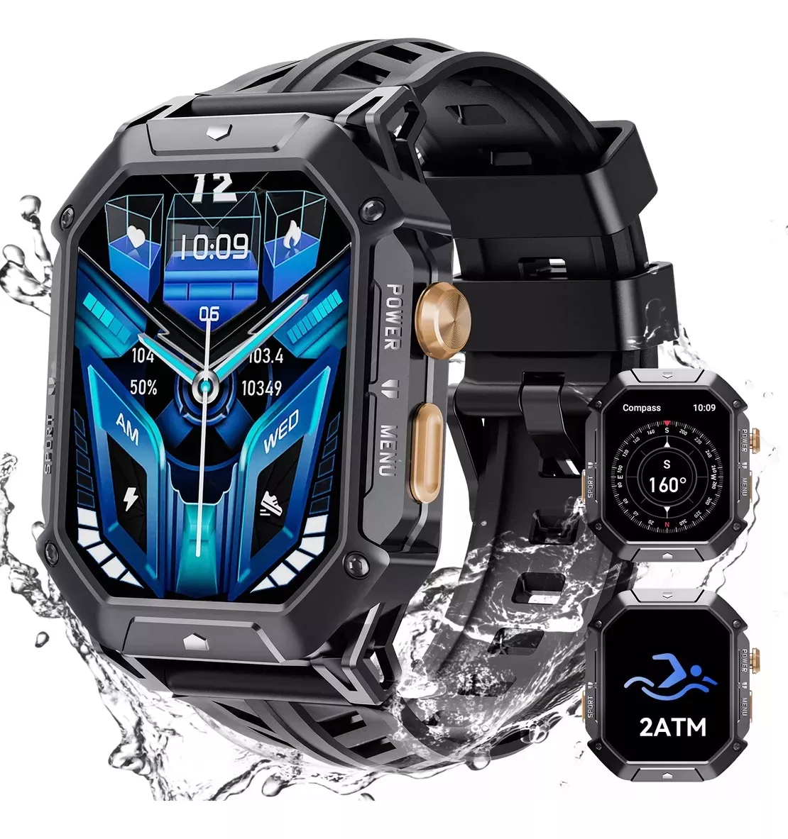Smartwatch Cubot X1 Reloj Inteligente Deportivo 2ATM Resistente al Agua ...