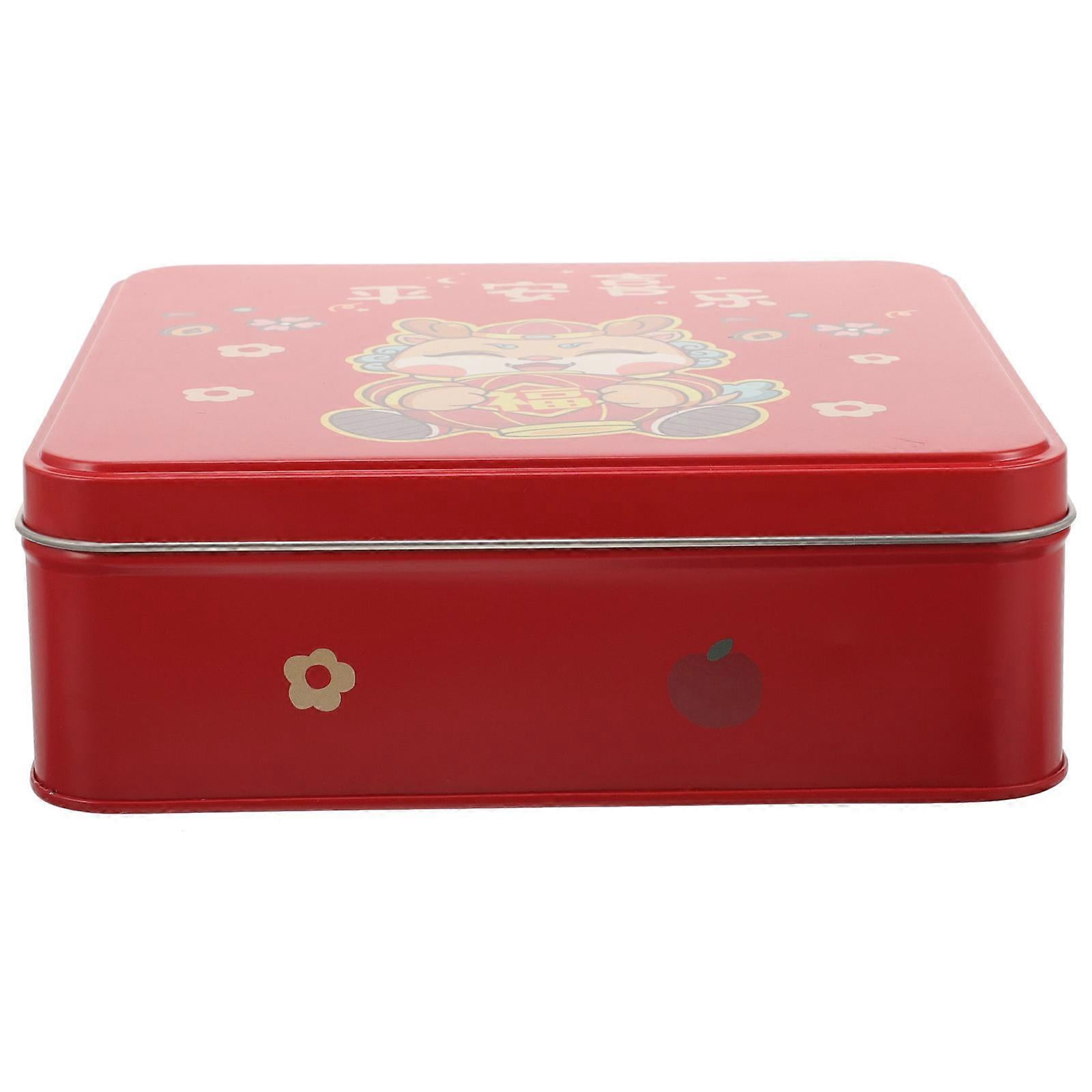 Durable Iron Candy Storage Box with Lovely Pattern for Festival Gift ...