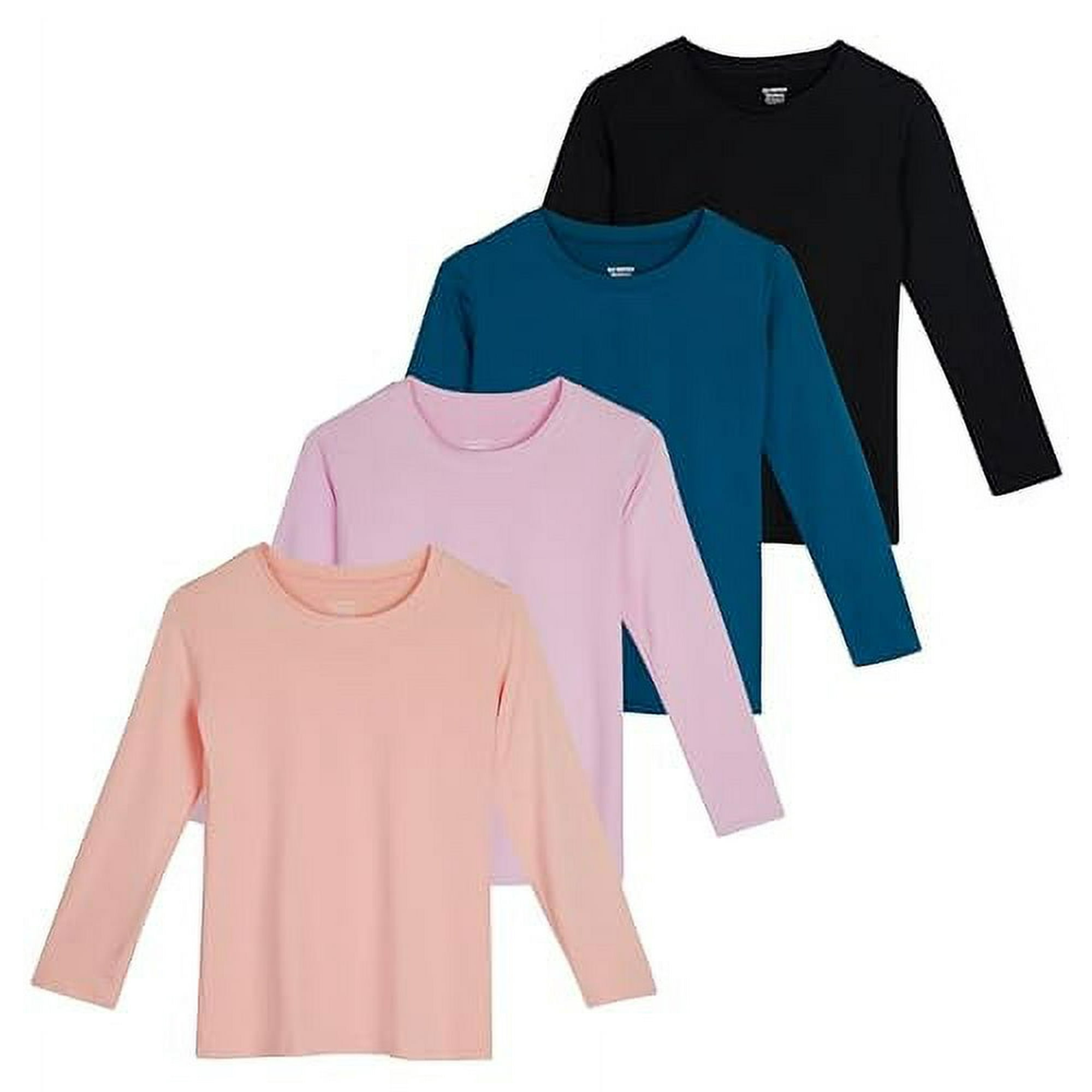Click here for Yajianmei 4 Pack: Girls Dry-Fit Long Sleeve Active... prices