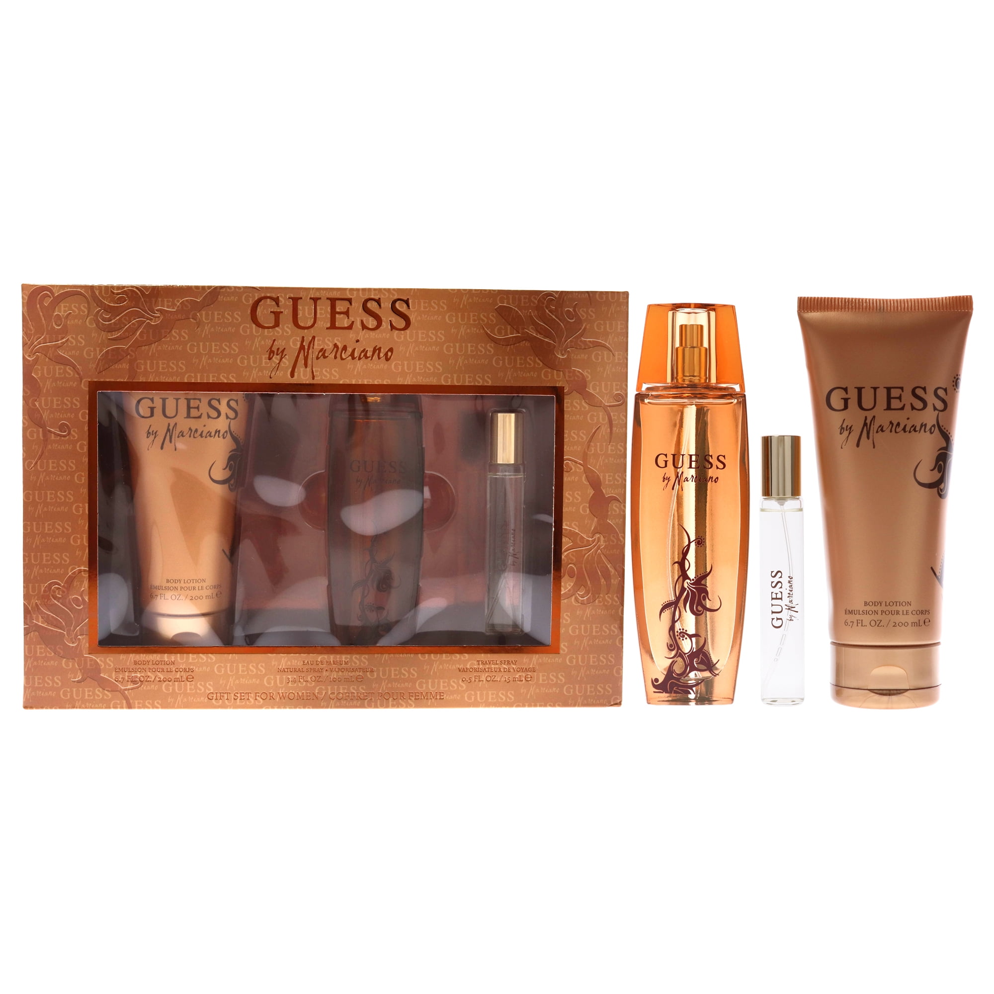 Guess Marciano 3 pzs Dama Guess Guess 3.4oz EDP Spray, 0.5oz Travel ...