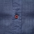Mens Long Sleeve Shirt Cotton Linen Shirt Beach Button Down Shirts ...