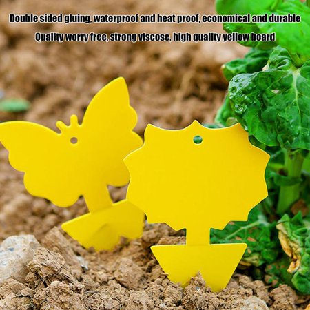 Yellow Double-sided Sticky Fly Trap Waterproof Sticky Insect Yellow ...