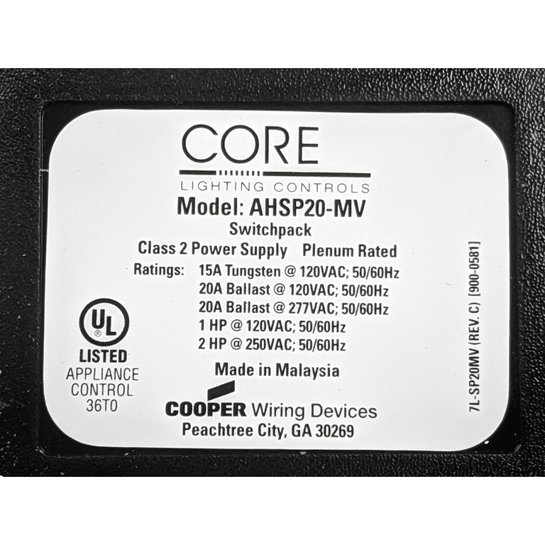 Cooper Motion Sensor Wiring Diagram