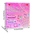 2026 12 Colors 3D Nail Polish Pens Kit - High-Quality Art Markers ...