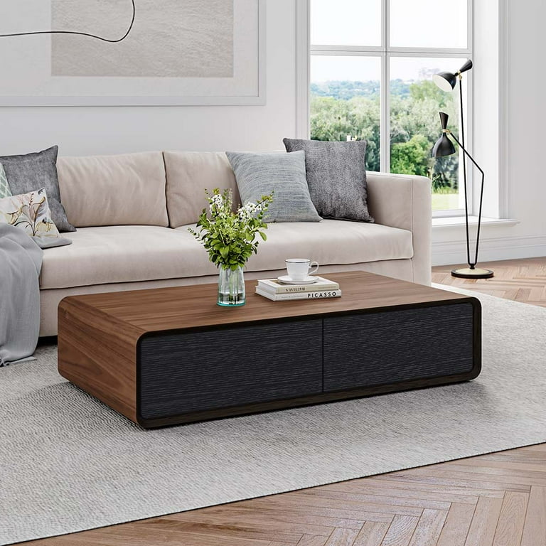 Walnut rectangular coffee table store