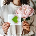 Green Small Greeting Card In Green Tone With Clear Direct Message For ...