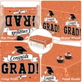 2ct 2026 Orange Plastic Disposable Graduation Rectangle Table Cover ...