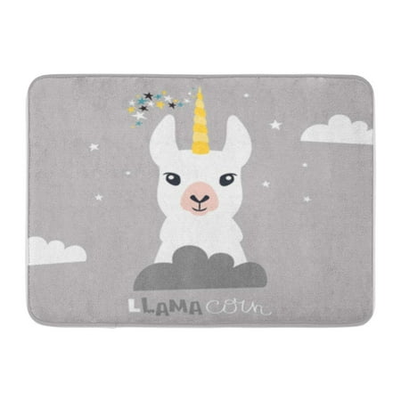 POGLIP Cute Unicorn Llama Alpaca Baby Cartoon Character Cheerful ...