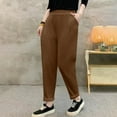 Agkizg Women's Pants High Waist Casual Daily Wear Plus Size Loose ...
