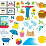 Creative Teaching Press Year-Round Seasonal Accents Bulletin Board Set ...