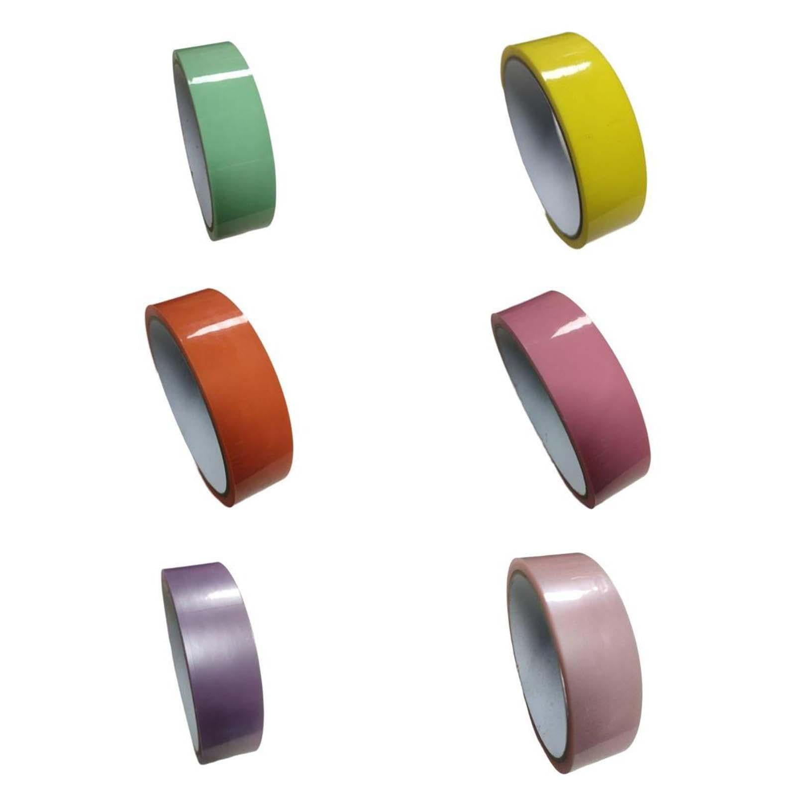 6x 15 Meter Funny Sticky Ball Tapes DIY Supplies Rolling Tape Sensory ...