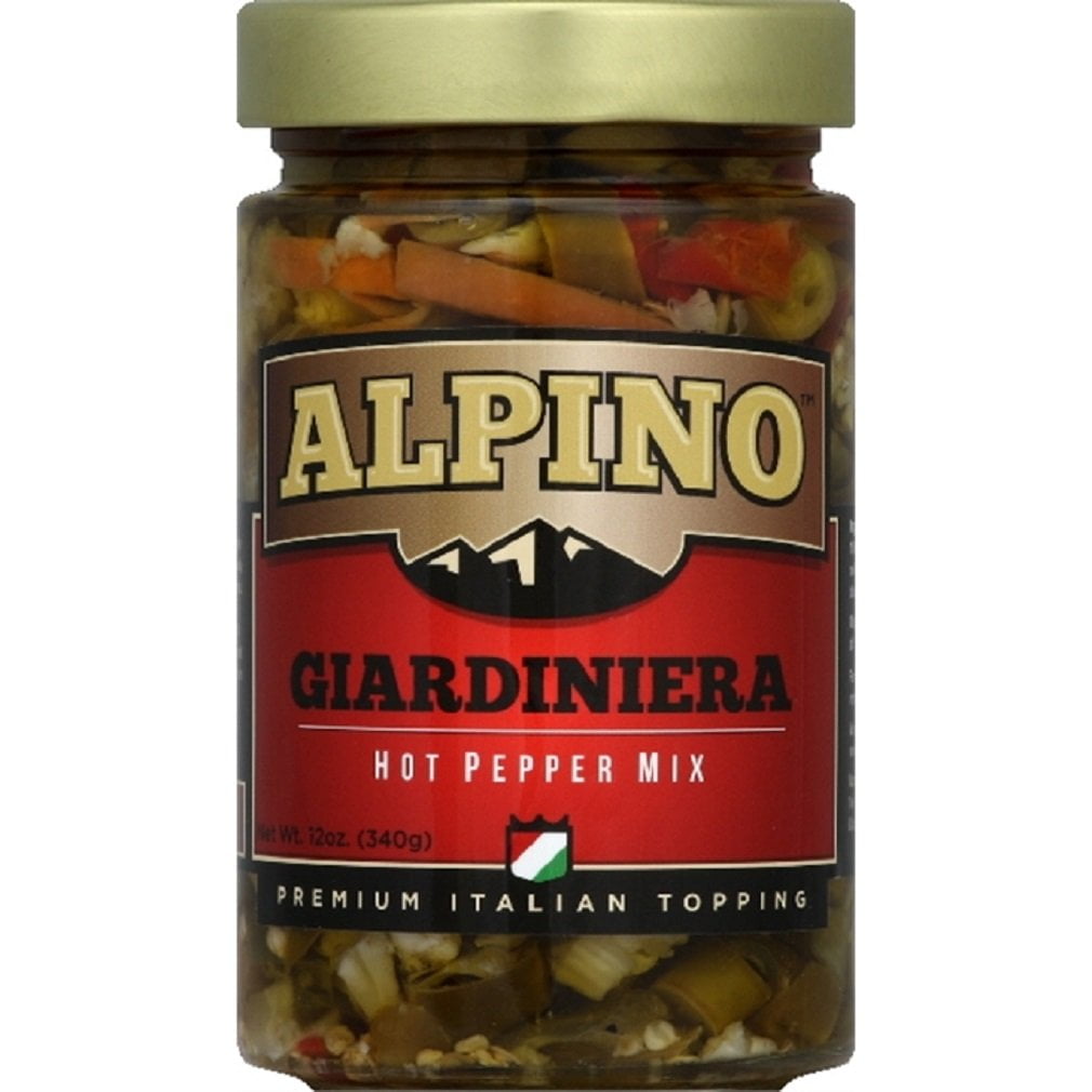 Alpino - Hot Pepper Mix Giardiniera, 12oz | Pack of 6 - Walmart.com