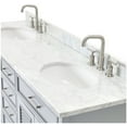 Ariel D073dcw2ovo Kensington 73" Free Standing Double Oval Basin Vanity ...
