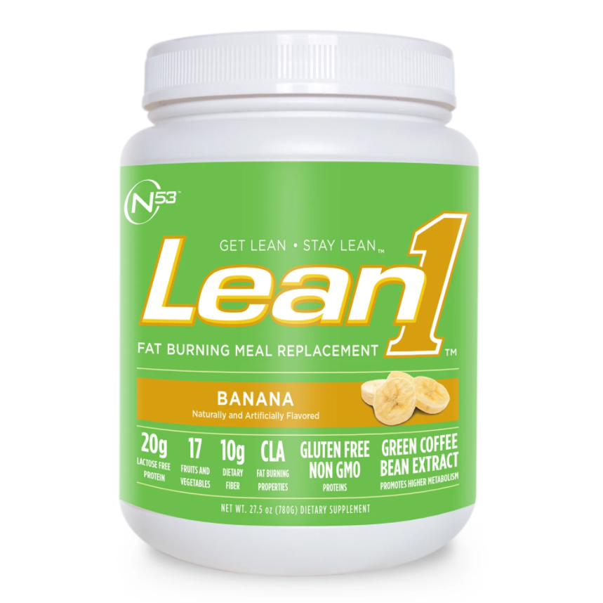 Lean1 Fat Burning Meal Replacement Protein Shake Banana Flavor 15 Lean1 Fat Burning Meal Replacement Protein Shake Banana Flavor 15