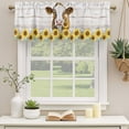 2 Pack Valances for Windows, Farmhouse Cow Window Valances for Living ...