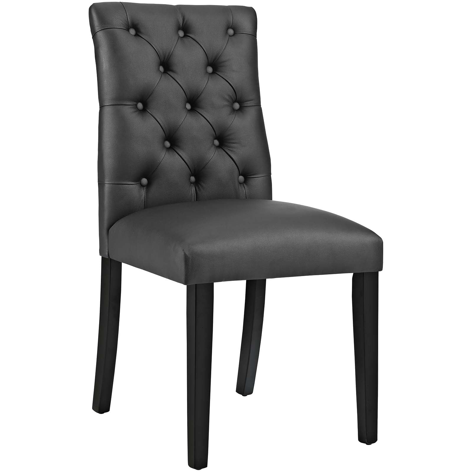Modern Contemporary Urban Design Kitchen Room Dining Chair, Black, Faux ...