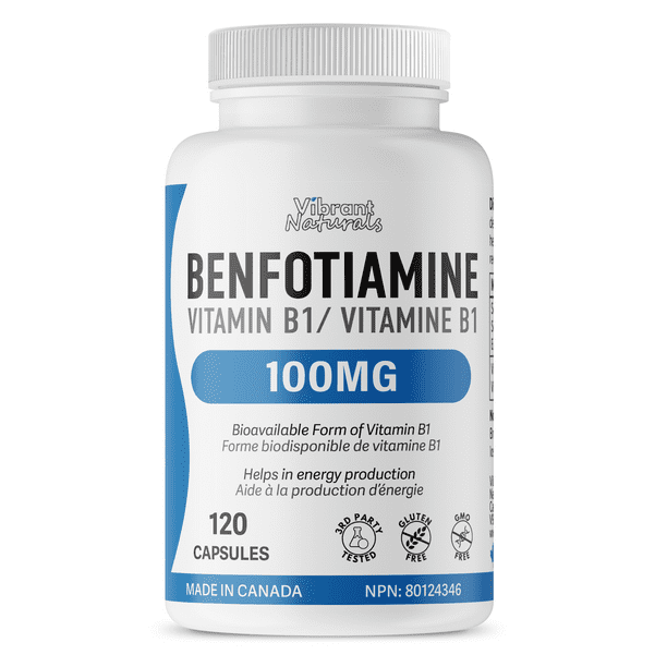 Benfotiamine 100mg, 120 Capsules - Fat Soluble Thiamine Vitamin B1 By ...