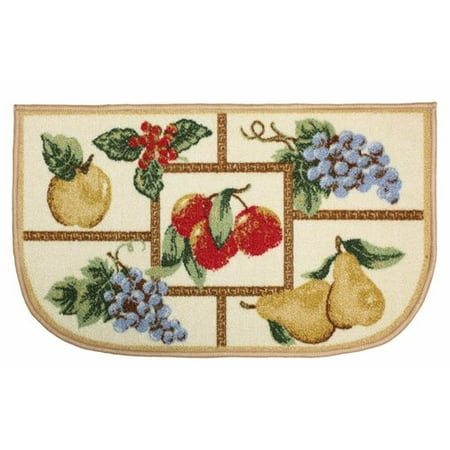 J & M Home Fashions Fruit Kitchen Slice Rug 18x30 - Walmart.com