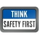 Think Safety First Sign - Walmart.com