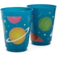 16 Pack Plastic Outer Space Cups for Kids, Galaxy Party Favors for ...