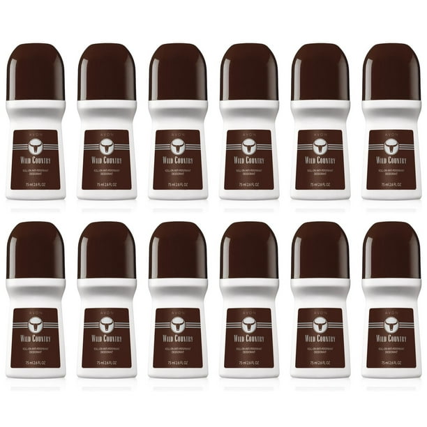Avon - 12 Pack Wild Country Deodorant Roll On - Antiperspirant ...