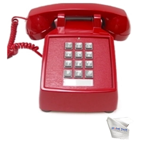 2500 VBA 20M (Red) Basic Desk Phone - Walmart.com
