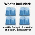 Braun Clean & Renew Refill Cartridges CCR - 4 Pack Razor Cleaner ...