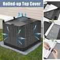 Air Conditioner Outdoor Cover Black 38"W x 38"D x 40"H All Seasons AC ...