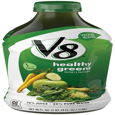 V8 Healthy Greens Vegetable & Fruit Juice 46oz - Walmart.com