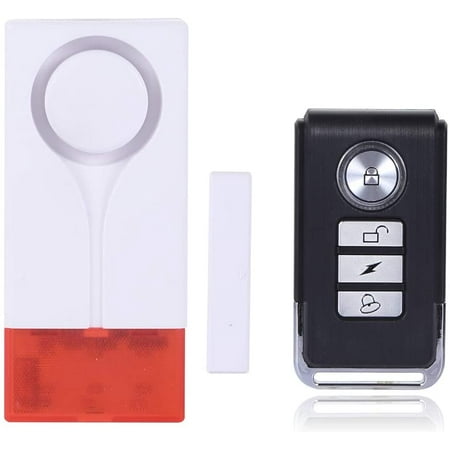 Door and Window Alarms Sensors, Remote Door Alarm with Security Strobe ...