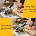 Anqdy 10-inch 15Amp Table Saw 45&90 Degree Cutting Range Lightweight ...