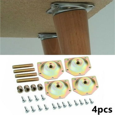 Leg Daddy 5/16" Threaded T-Plate Sofa Leg Attachment Plates, Set of 4 ...
