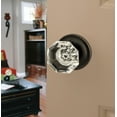 Dynasty Hardware 1830-PASS-10B Classic Rosette- Crystal Style Door Knob- Passage Function- Hall ...