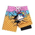 CUZIBR Toddler Kids Teens Boys Swim Trunks Stylish Ice Cream Graphic ...