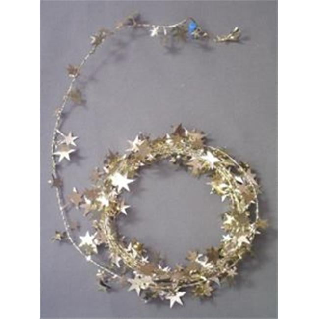 Party Deco 04502 18 ft. Gold Star Wire Garland - Pack of 12 - Walmart.com