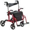 "Hugo Portable Rollator Walker with Seat, Backrest, Brakes, For Seniors ...