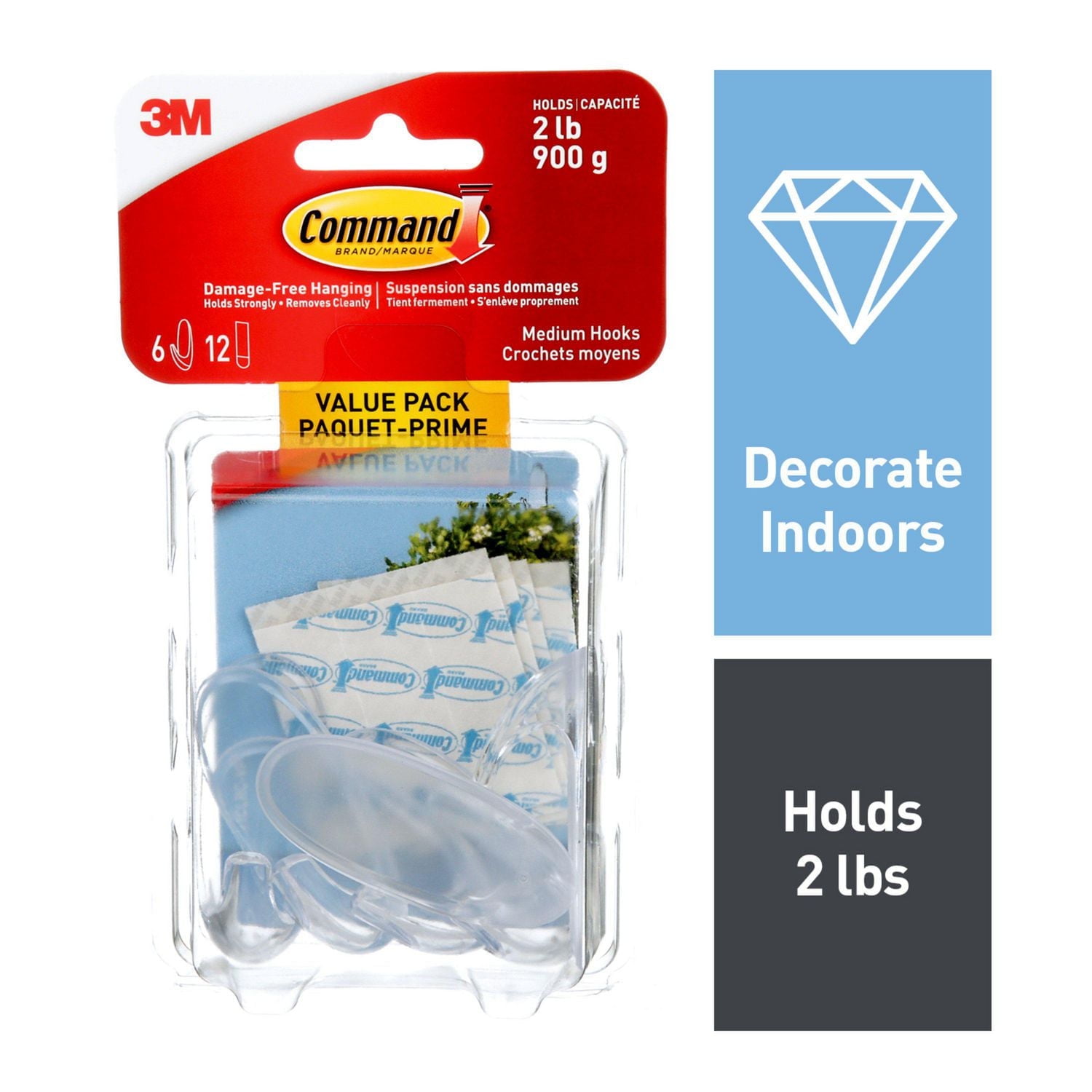 Command™ Hooks 17091CLRC-VP, Medium, Value Pack - Walmart.ca
