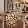 Brown Textured Scribbles Burlap Cotton Table Runner 13x120 Inches Long ...