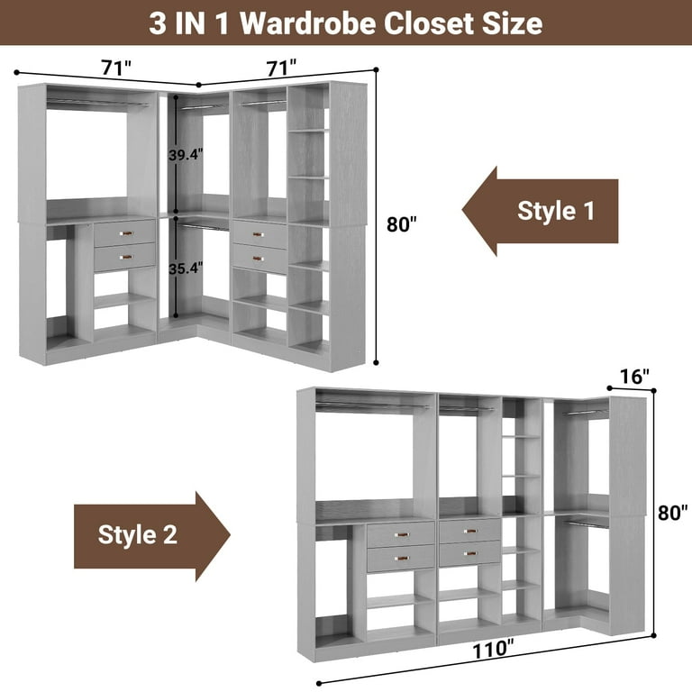 Closet Shelf Dimensions Walk In Closet Dimensions: How To Size & Plan